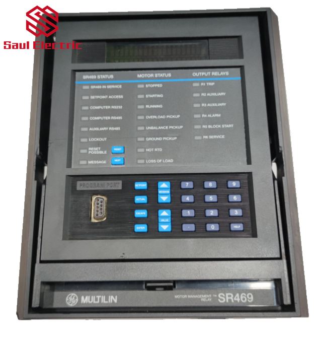 General Electric 469-P5-LO-A20-E Motor Protection Relay - SAUL ELECTRIC
