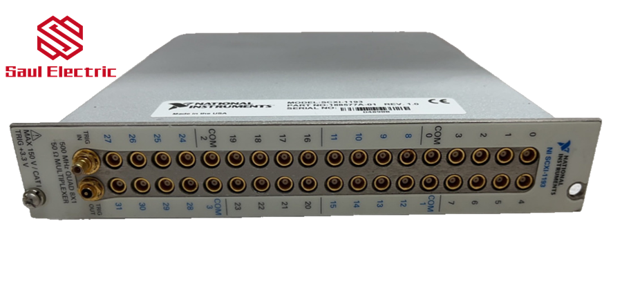 SCXI-1193 32 channel RF multiplexer switch module - SAUL ELECTRIC